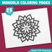 Simple Mandalas Coloring Pages: 25 Fun Activity Sheets for Kindergarten ...