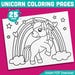 Simple Unicorn Coloring Pages: 25 Fun Activity Sheets for Preschool and ...