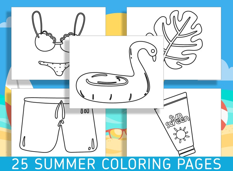 Summer Coloring Sheets, Get Creative This Summer With 25 Fun and ...
