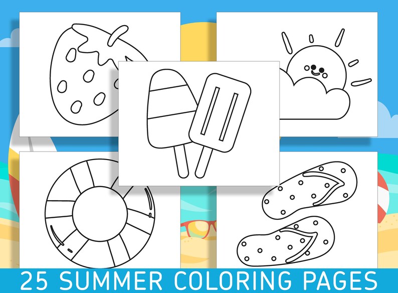 Summer Coloring Sheets, Get Creative This Summer With 25 Fun and ...