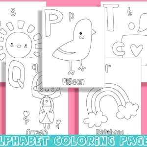 Color the Alphabet: Fun and Educational Coloring Pages for Kids, Upper ...