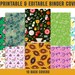 Sports Binder Cover, 10 Printable & Editable Covers+spines, Binder ...