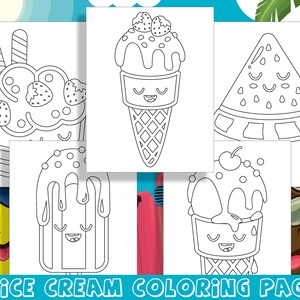 Sweet Treats: 15 Delicious Ice Cream Coloring Pages for Kids – High ...