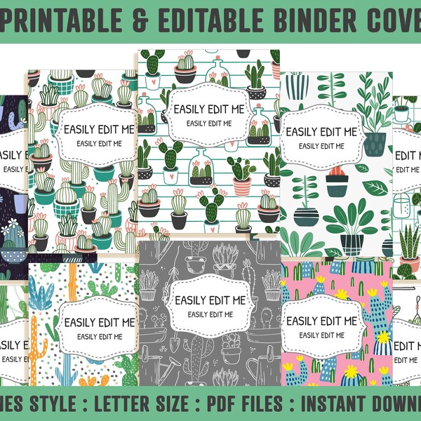 Cactus Planner Cover - Etsy