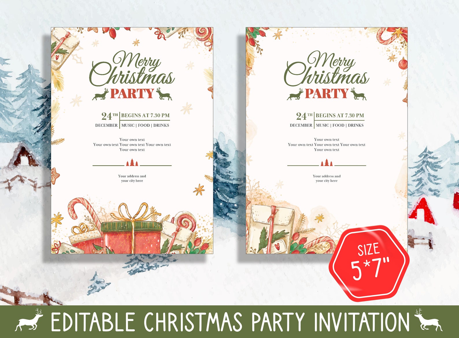 Personalize Your Festivities: Get Creative With Editable Christmas ...