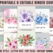 Floral Binder Cover 10 Coversspines Binder Cover Printable - Etsy