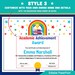 Editable Academic Achievement Awards With 4 Unique Styles and Photo ...