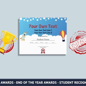 26 Editable Student Awards, End of the Year Classroom Awards - Student ...