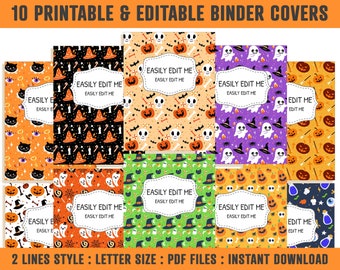 Animal Planner Covers 10 Editable Binder Covers and Spines - Etsy