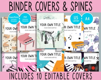 10 Editable Vehicle Binder Covers, Includes 1, 1.5, 2 Spines, Available ...