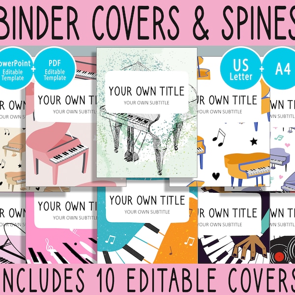 Piano Binder Covers - Etsy