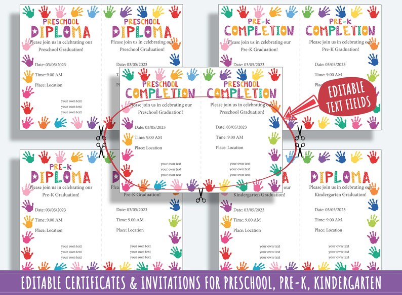 37 Editable Pages of Completions, Diplomas, Certificates, and ...