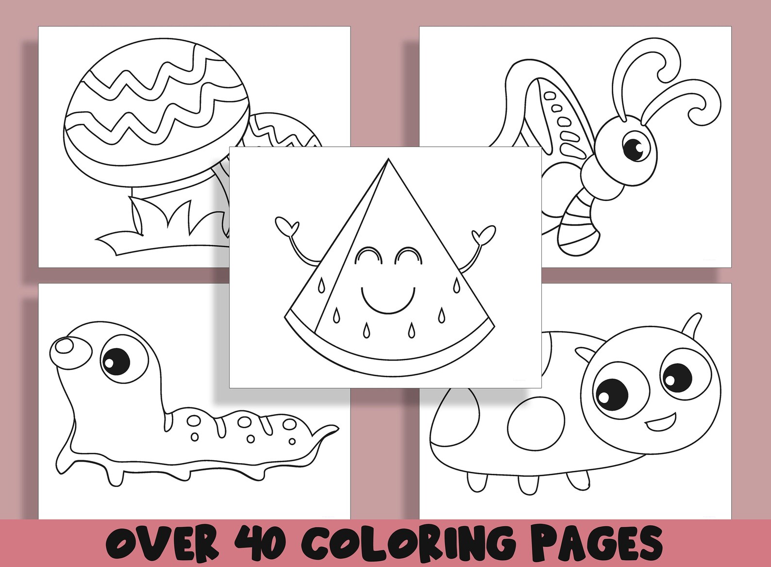 40 Preschool Coloring Pages Suitable for Toddlers Preschool - Etsy