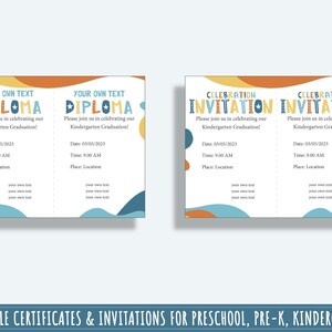 Customizable Modern Diplomas, Certificates, and Invitations for ...