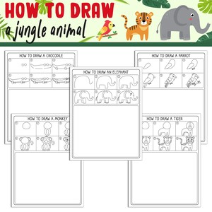 Learn How to Draw a Jungle Animal: Directed Drawing Step by Step ...