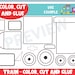 Train Craft Activity - Color, Cut, and Glue for Prek to 2nd Grade, PDF ...