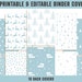 Holiday Planner Cover, 10 Editable Binder Covers and Spines Winter ...