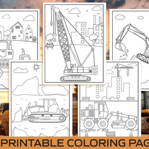 40 Printable Construction Coloring Pages for Kids – High-resolution PDF ...