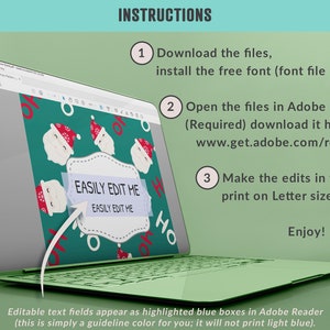 Christmas Pattern Binder Cover, 10 Printable & Editable Binder Covers ...