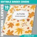 Insects and Flowers Binder Cover, 10 Printable & Editable Binder Covers ...