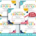 Diploma, Certificate, and Invitation Collection: 37 Editable Pages for ...
