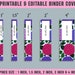 Blooming Flowers Binder Cover 10 Printable/editable Binder - Etsy