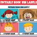 Editable Student Book Bin Labels: 16 Customizable Designs for Perfect ...