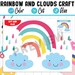 Rainbow and Clouds Craft for Kids: Color, Cut, and Glue, a Fun Activity ...