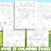 Spring Coloring Book, 25 Printable Spring Elements/easter Coloring ...