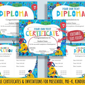 Little Learner's Diploma, Certificate, Invitation Collection: 37 ...