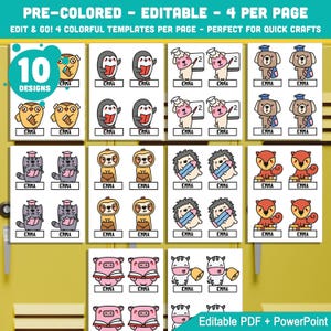 Editable Locker Labels (cubby Name Tags), Cute School Animal Themed ...