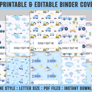 Binder Cover for Kids, 10 Covers+spines, Binder Cover Printable ...