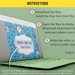 Printable Science Binder Cover, 10 Printable & Editable Binder Covers ...