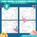 Farm Animal Clothespin Puppets for Kids: 8 Pages, 4 Unique Designs in ...
