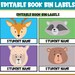 Editable Cute Animal Library Book Bin Labels: 16 Customizable Designs ...