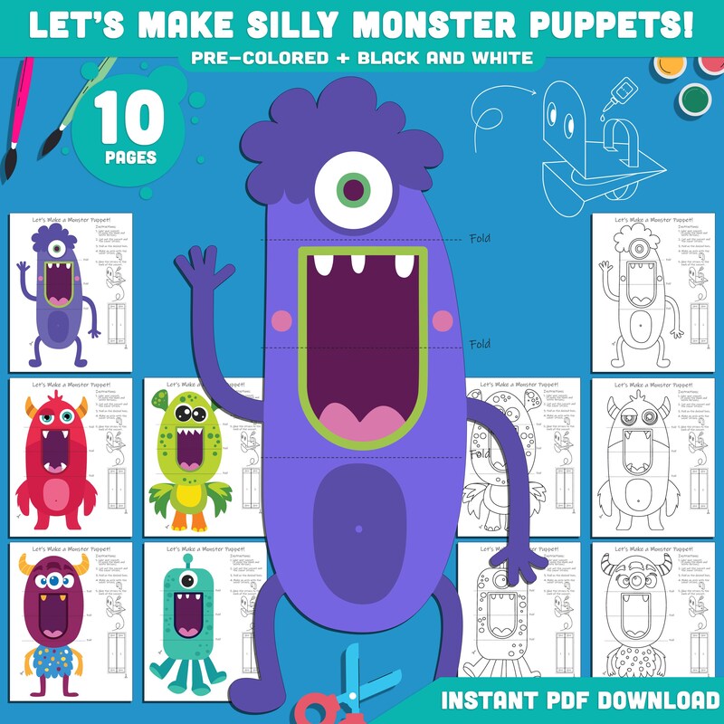 Monster Puppet - Etsy