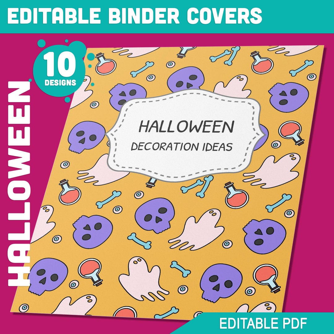 Halloween - the Holiday of the Dead Binder Cover, 10 Printable ...