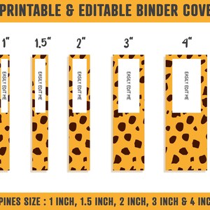 Binder Cover and Spine, 10 Printable & Editable Binder Covers+spines ...