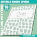10 Editable Clouds Pattern Binder Covers, Includes 1, 1.5, 2 Spines ...