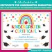 Editable Kindergarten Certificate, Graduation Diploma Template ...