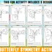 Butterfly Symmetry Art, Spring/summer Butterfly Theme Lines of Symmetry ...