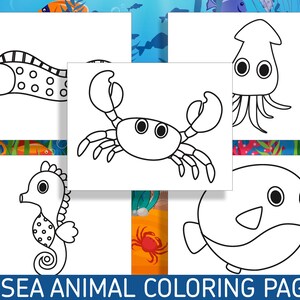 Explore the Wonders of the Sea With 25 Adorable Coloring Pages Ideal ...