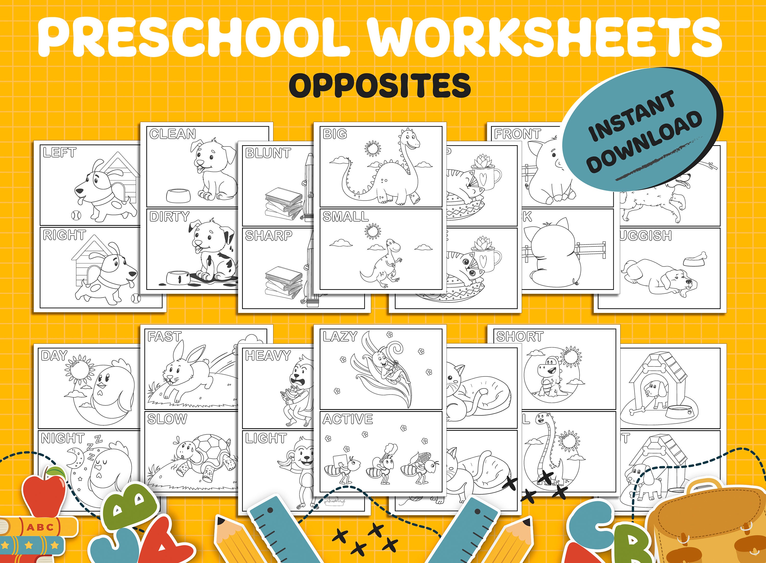 Preschool Worksheets 10026 Printable Worksheets Kids - Etsy