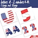 World Flags Alphabet: A-Z Letters, Numbers 0-10, Over 37 Countries, 1 ...