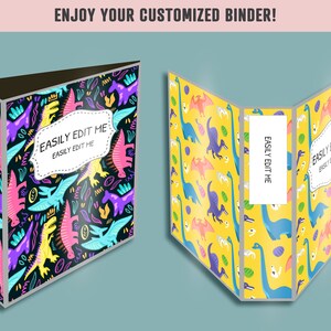 Binder Cover Printable, 10 Covers+spines, Printable, Editable, Teacher ...