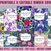 Blooming Flowers Binder Cover, 10 Printable/editable Binder Covers ...