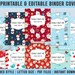 Christmas Gifts Santa Snowmen Candy Binder Cover, 10 Printable/editable ...