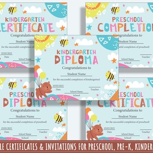 37 Pages of Editable Diploma, Certificate, and Invitation Templates for ...