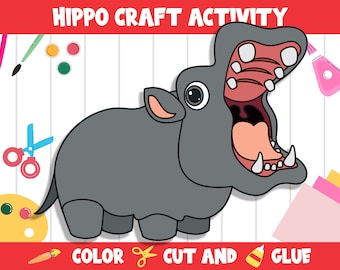 Cute Penguin Craft Activity Color Cut and Glue for Prek to - Etsy