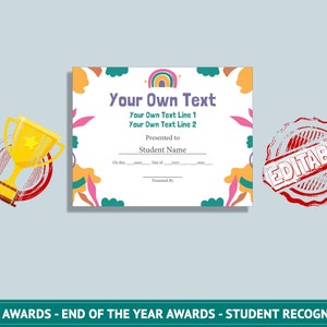 Editable End of Year Classroom Awards - End of the Year Awards ...